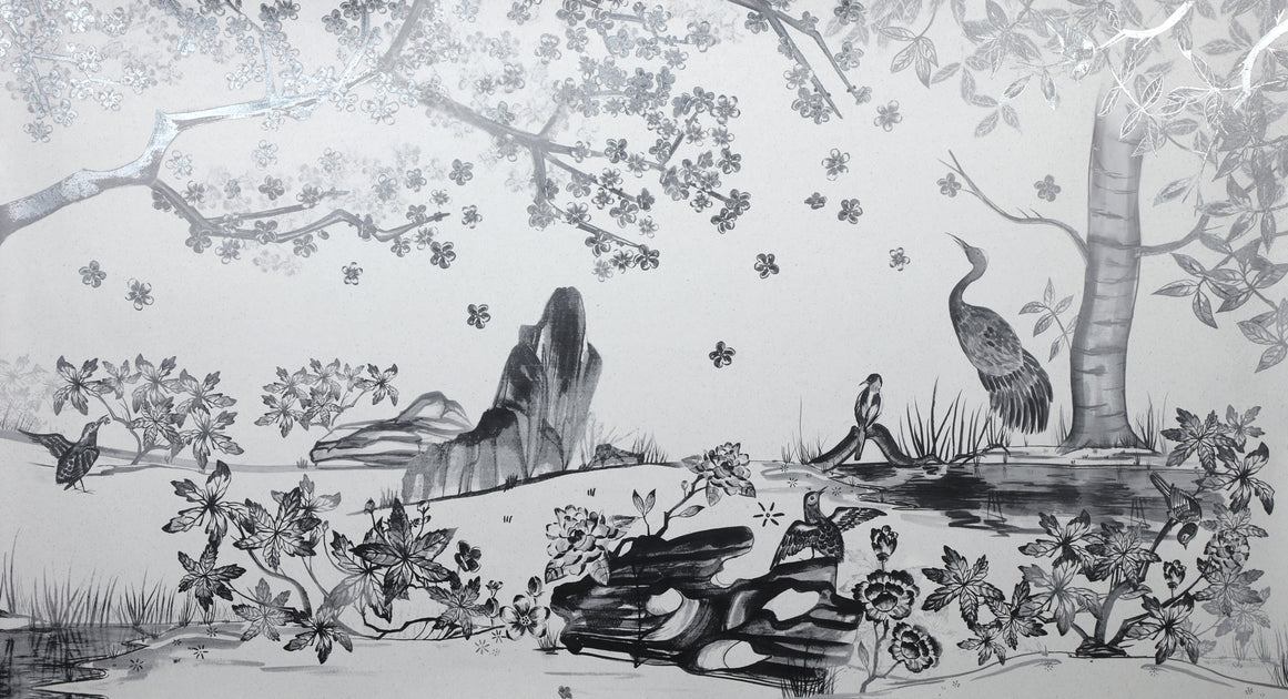 Yoshino Cherry Chinoiserie Mural | Astek