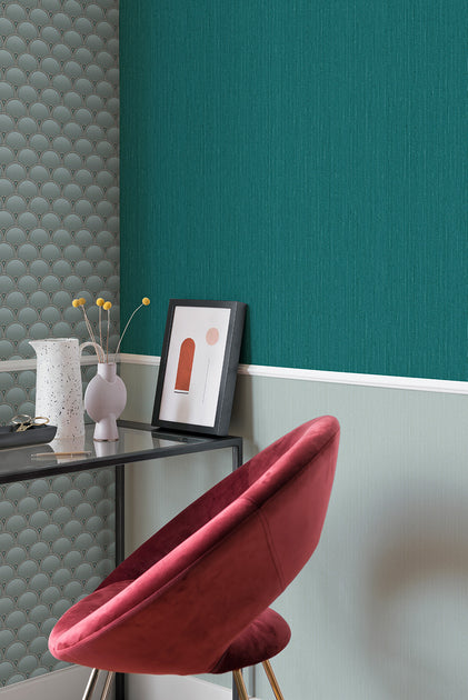 Colorful Silk Wallcovering - Green | Astek