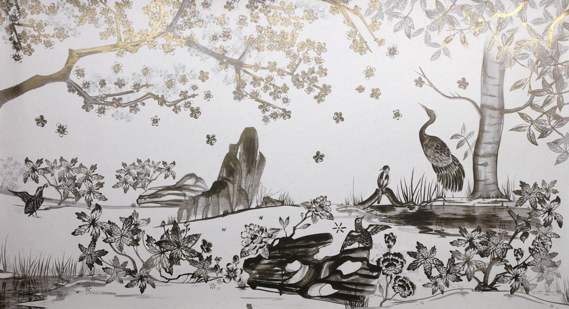 Yoshino Cherry Chinoiserie Mural | Astek