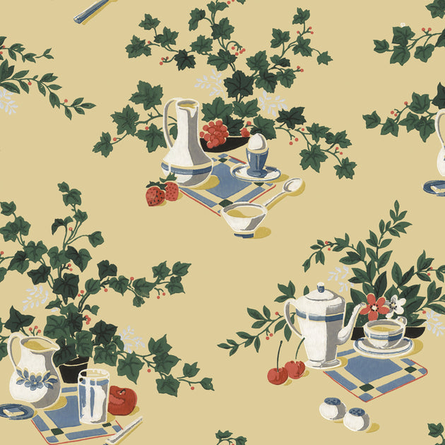 Ivy Tea Party Wallcovering | Astek