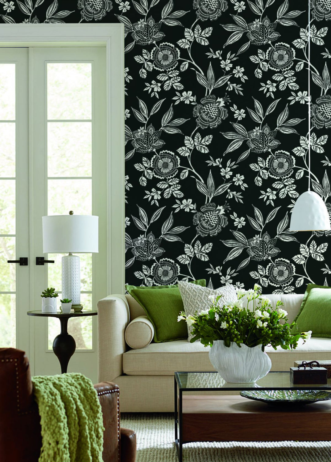 Jacobean Wallpaper Luxury Peel And Stick Wallpaper | Seaside Jacobean